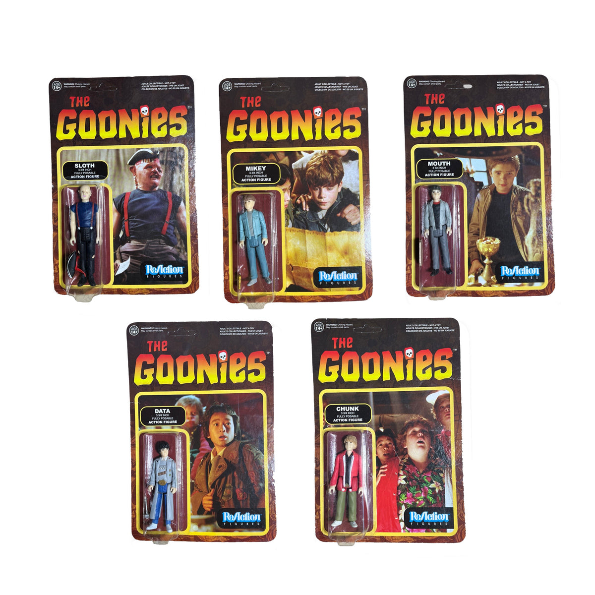 Funko Reaction Figures The Goonies Set of 5 Action Figures – Gold Dust Toys