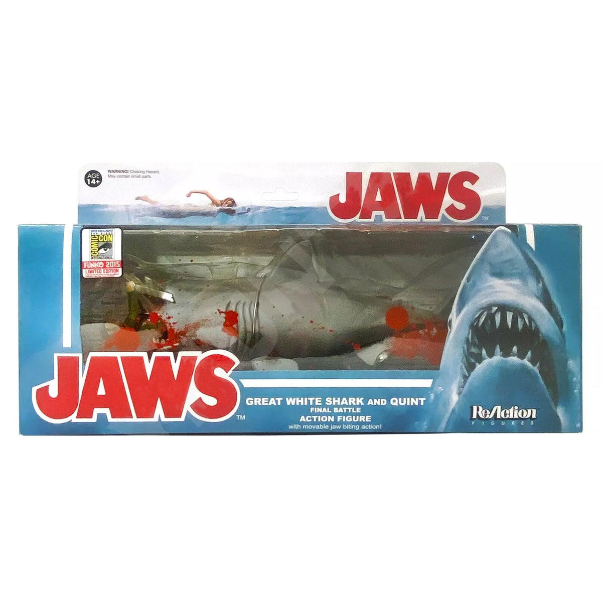 Funko Jaws SDCC Bruce Shark Reaction Figure Bite Quint Final Battle ...
