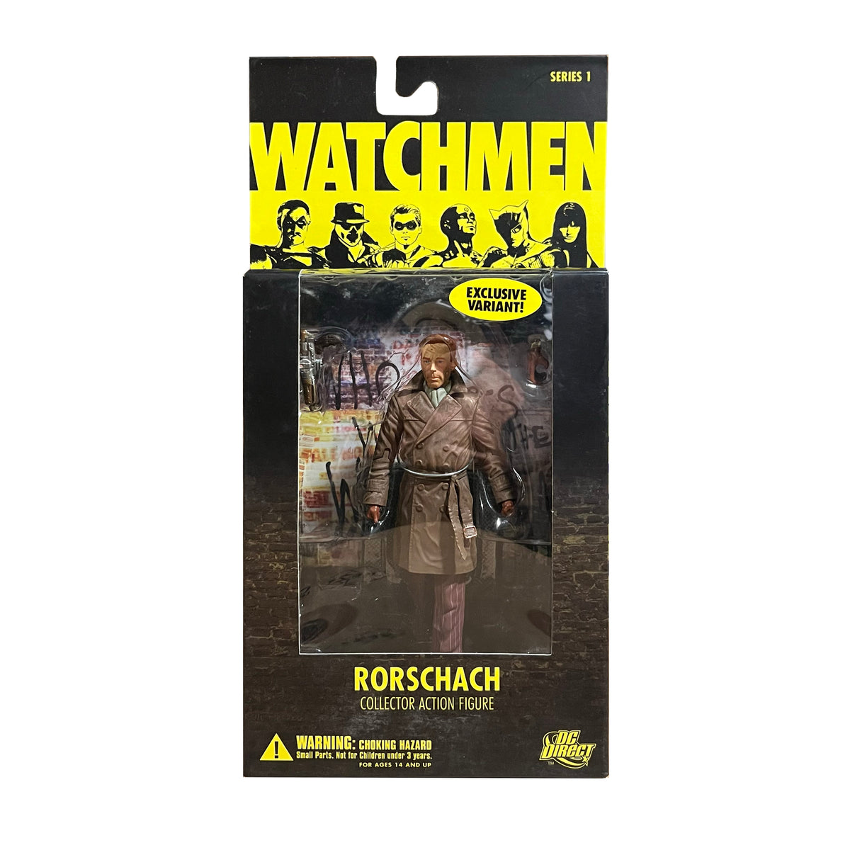DC Direct Watchmen Series 1 Rorschach Variant Action Figure – Gold Dust ...