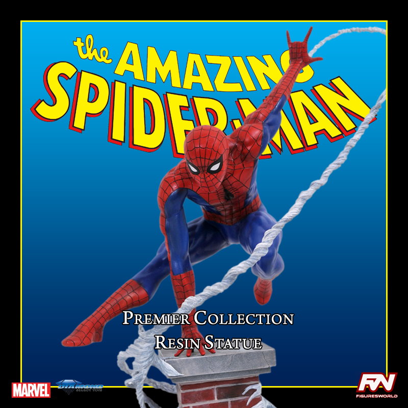 Marvel Premier Collection: Spider Man Resin Statue – Gold Dust Toys