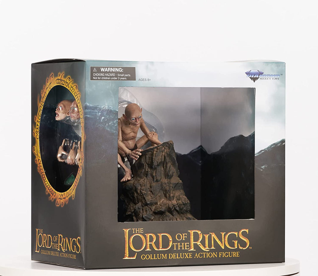 Diamond Select Lord of the Rings Gollum Deluxe Action Figure – Gold ...