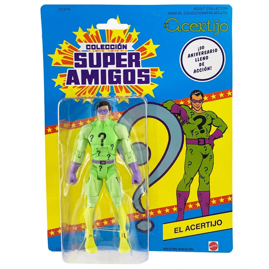 Matty Collector Super Amigos Riddler 30th Anniversary Classic 6 Inch A ...
