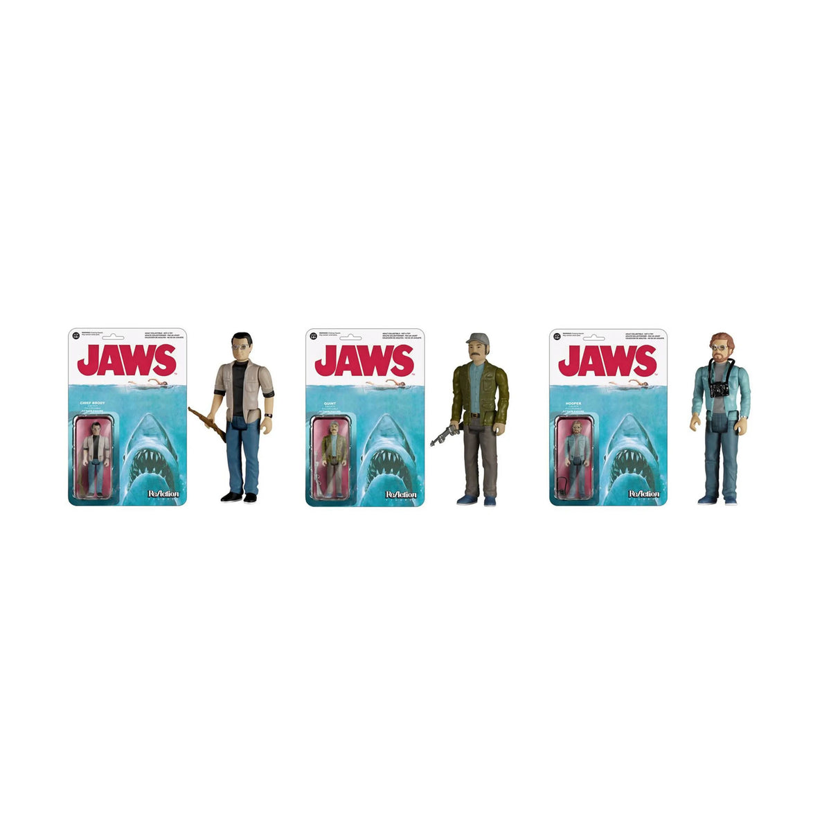 Funko Jaws Reaction Figures Set of 3 Action Figures Taped Bubbles ...